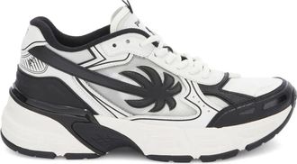 Palm Angels baskets en cuir - Blanc