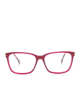Carolina Herrera lunettes de vue Her &agrave; monture carr&eacute;e - Rose