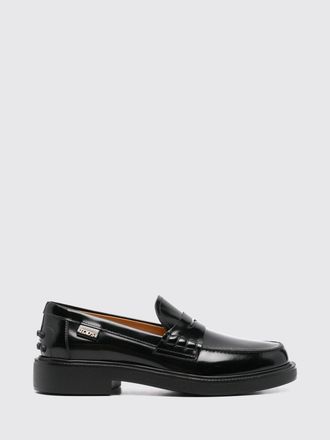 Tod's Mocassins Penny en cuir bross&eacute; avec logo en m&eacute;tal et picots en gomme