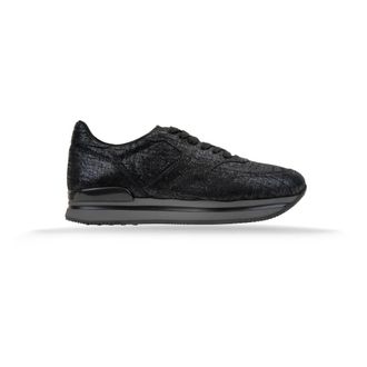 Hogan Leder-Schn&uuml;rsneaker f&uuml;r Frauen - - Shoes - Damen - Schwarzk - 37 EU