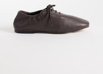 Bronx Jazz-ette Schn&uuml;rschuhe flach in Braun