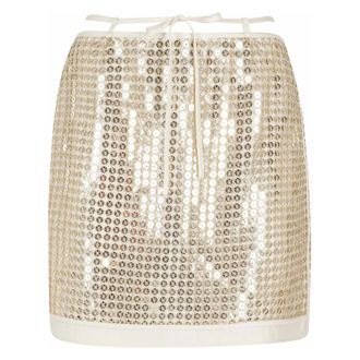 Isabelle Blanche Mini Paillettenrock - - Skirts - Damen - Mehrfarbig - M
