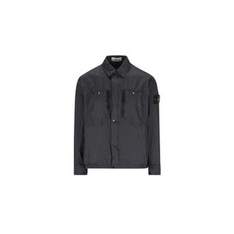 Stone Island Homme, Vestes, Bleu, Taille: L Vestes l&eacute;g&egrave;res