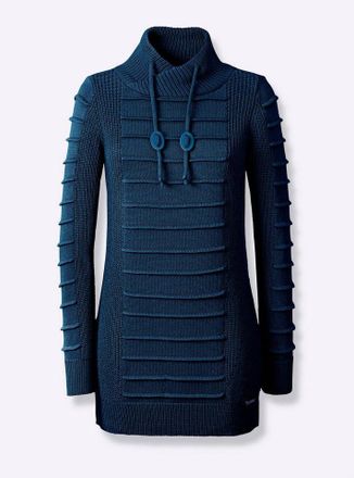 Witt Strickpullover Longpullover Langarm Mustermix gestrickt, Struktur