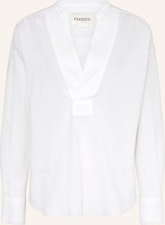 Closed Closed Blusenshirt Aus Seersucker weiss