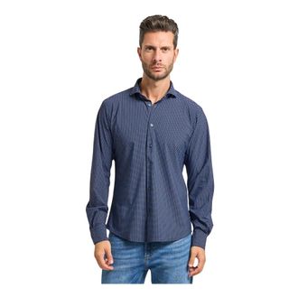 Yes-Zee Chemise Bleue ID 0365 &Eacute;l&eacute;gante - Homme - Chemises - Bleu - Taille: 2XL