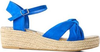 Joe Browns Sandales compens&eacute;es avec noeud pour femme, bleu, 36 EU