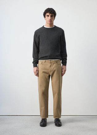 Mango Jean Sammy court coupe carotte beige - Homme - 38 - MANGO MAN