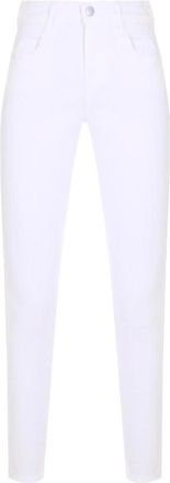 Pinko Pinko, Femme, Pantalons, Blanc, Taille: 40 FR Pantalon Uni avec Fermeture &Eacute;clair et Bouton