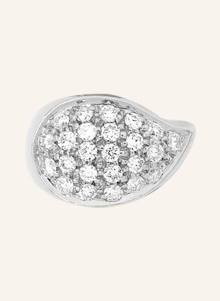 Tamara Comolli Tamara Comolli Charm Signature Drop Clasp Diamond Pav&eacute; Aus 18 Karat Wei&szlig;gold Mit Diamant Pav&eacute; silber