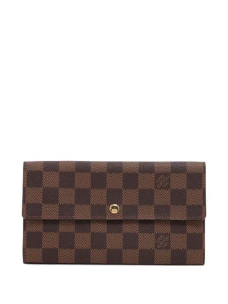 Louis Vuitton 2003 Sarah Portemonnaie mit Damier-Muster - Braun