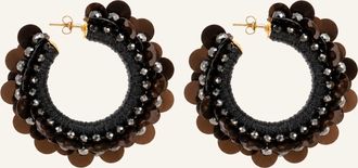 Lott. Gioielli Lott.Gioielli Creolen Velina Ce Sq Sequins M Brown By Glambou gold