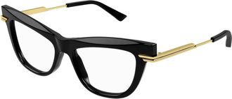 Bottega Veneta Schwarze Brillengestelle - - Accessories - unisex - Schwarzk - 51 MM