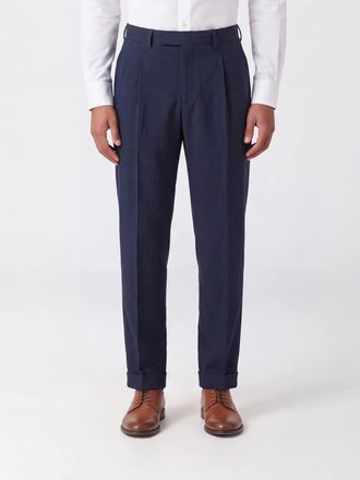 Pantaloni Torino Pantalon de tailleur slim fit &agrave; pinces en coton stretch