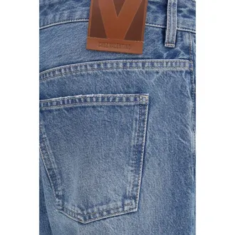 Valentino Straight-Leg Cotton Jeans - Blue