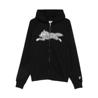 Icecream Glitter Running Dog Zip Through Hood - - Sweatshirts & Hoodies - Herren - Schwarzk - S