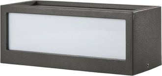 Lucande Wandleuchte au&szlig;en Tame (spritzwassergesch&uuml;tzt (Modern) in Schwarz aus Aluminium (1 flammig, E27) - Au&szlig;enwandleuchten Wandlampe Led Au&szlig;enlampe Outdoor 