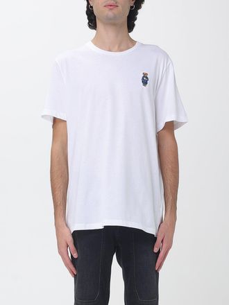 Polo Ralph Lauren Baumwoll-T-Shirt mit Rundhalsausschnitt von mit Kontrastlogo
