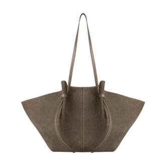 Yuzefi Femme, Sacs, Gris, Taille: ONE Size Sac Mochi Suede Taupe