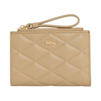 Lacoste Femme, Accessoires, Brun, Taille: ONE Size Porte-monnaie Crocodelle Cuir