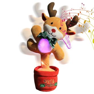 Generico Musikalisches Tanzspielzeug, 32 cm, Weihnachtsbaum, elektrisch, singend, Weihnachtsbaum, saisonale Dekoration für Schlafzimmer, Urlaub, Thanksgiving