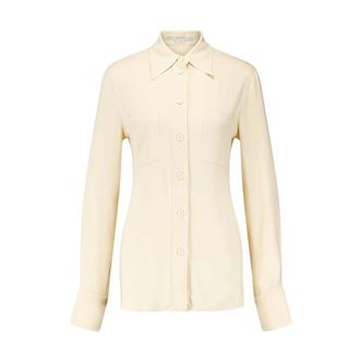 Stella McCartney Beige Klassisches Hemd mit Langen &Auml;rmeln - - Blouses & Shirts - Damen - Beige - XS