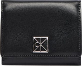 Calvin Klein Geldbörse Emblem Hw Medium Trifold LV04F1082G Schwarz
