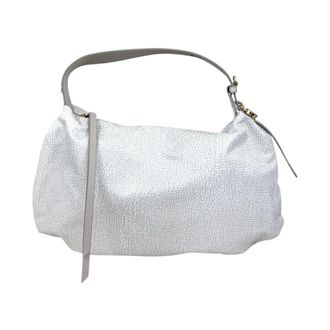 Borbonese Femme, Sacs, Blanc, Taille: ONE Size Borsa Hobo M