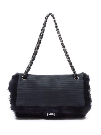 Chanel sac porté épaule Mink Flap (2007) - Noir