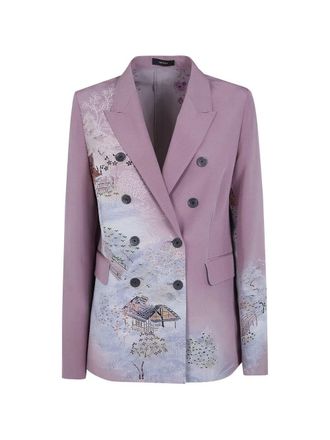 Ibrigu Double Breasted Komon Kimono Jacket