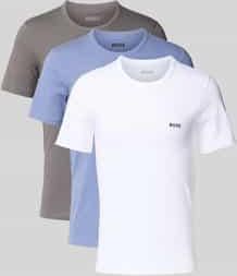 HUGO BOSS Regular Fit T-Shirt im 3er-Pack aus reiner Baumwolle
