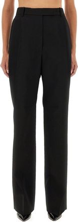 Tom Ford Pleated Wool Trousers - Black