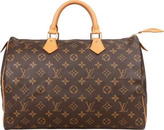 Louis Vuitton Crossbody Bags - Louis Vuitton Canvas Monogram Speedy 35 Handbag - Gr. unisize - in Braun - f&uuml;r Damen