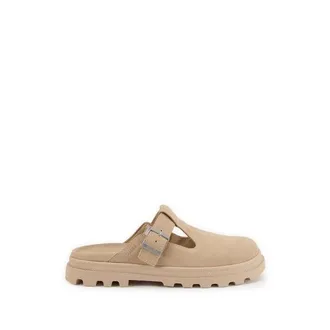 Palladium Mules plates Dunelite Pyla en cuir sued&eacute; m&eacute;lang&eacute;