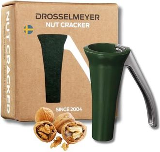 Drosselmeyer Casse-Noisettes Acier Inoxydable - Conçu et Produit en Suède - Efficace sur Toutes Les Tailles de Noix avec Un Minimum deffort - Casse-Noisettes très 