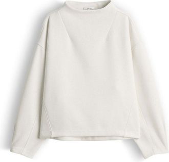 OPUS Sweatshirt GARIANE mit variablen &Auml;rmeldesign Weite Passform, schmal zulaufend, &uuml;berschnittene Schulter, Funnel Neck