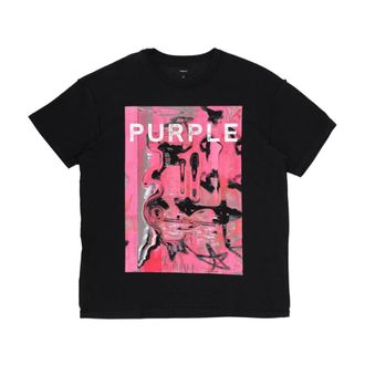 Purple Tee Coupe Relax P101 - Homme - Tops - Noir - Taille: L
