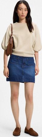 HUGO BOSS Sweatshirt Etami Premium Damenmode mit Ballon&auml;rmeln, oversize