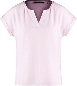 Taifun Femme, Tops, Rose, Taille: 40 FR Blusenshirt mit Chiffon-Overlayer