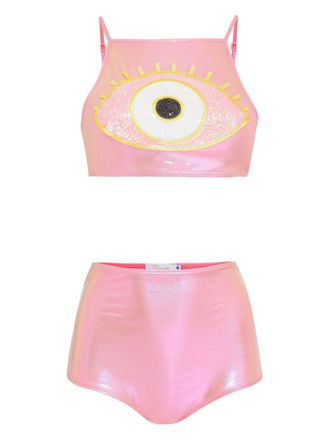 Brigitte bikini Eye Carnaval/Festival - Rose