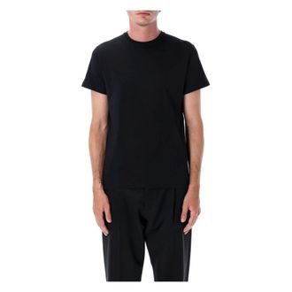 Jil Sander Homme, Tops, Noir, Taille: XL T-shirt en coton à manches courtes