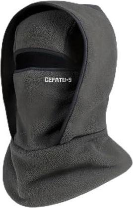 Generic Cagoule dhiver - Cache-cou coupe-vent doubl&eacute; en polaire pour temps froid, bonnet multifonction pour activit&eacute;s de plein air, Gris fonc&eacute;, S-M