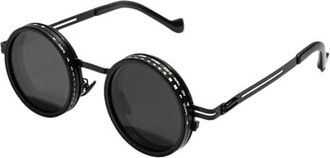 Generic Lunettes de soleil photochromiques r&eacute;glables &agrave; 9 niveaux, verres ronds polaris&eacute;s pour la p&ecirc;che et la conduite, monture l&eacute;g&egrave;re en alliage et acier inox