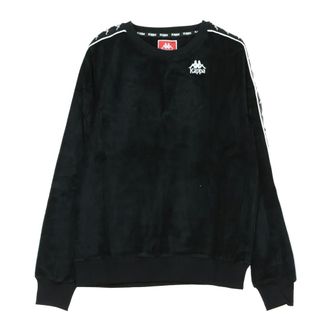 Kappa Homme, Sweatshirts et sweats à capuche, Noir, Taille: S SweaT-shirt col rond classique homme Noir/Blanc