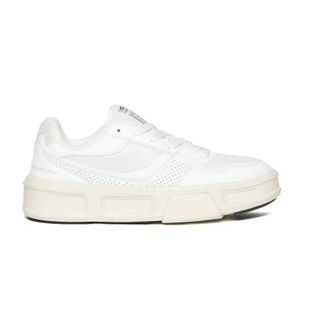 Fessura Fessura, Femme, Chaussures, Blanc, Taille: 41 EU Baskets blanches en cuir et tissu