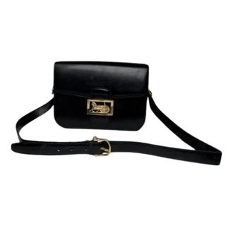 Celine Sac bandouli&egrave;re en cuir Pre-owned - Femme - Pre-owned - Noir - Taille: ONE Size