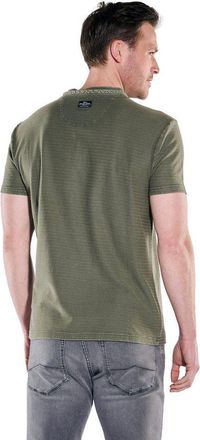 Engbers T-Shirt Herren Henley T-Shirt, Oliv