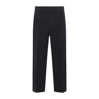 Thom Browne Blaue Chino Hose mit Grosgrain Detail - - Trousers - Herren - Blau - M