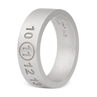 Maison Margiela Number Reference Ring 6-5 mm - - Accessories - Herren - Grau - 45 MM