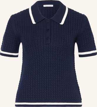 Mrs & Hugs Mrs & Hugs Strick-Poloshirt blau